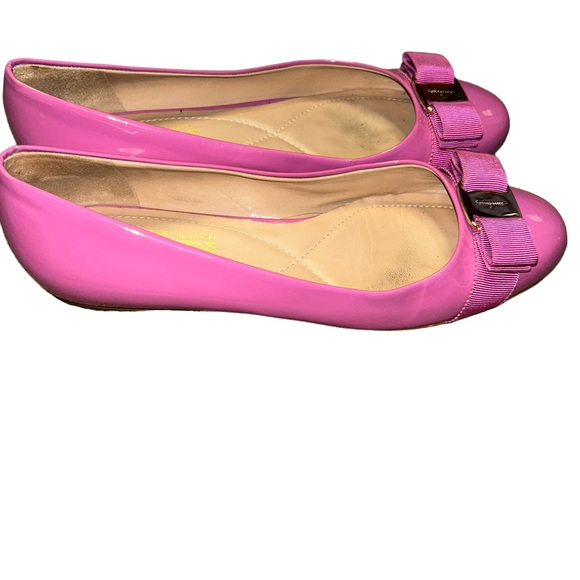 Salvatore Ferragamo | Shoes | Authentic Salvatore Ferragamo Varina Anemone Pink Patent Leather ...
